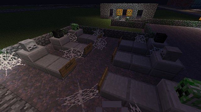Many zombie graves made by Laura2001 Minecraft Map