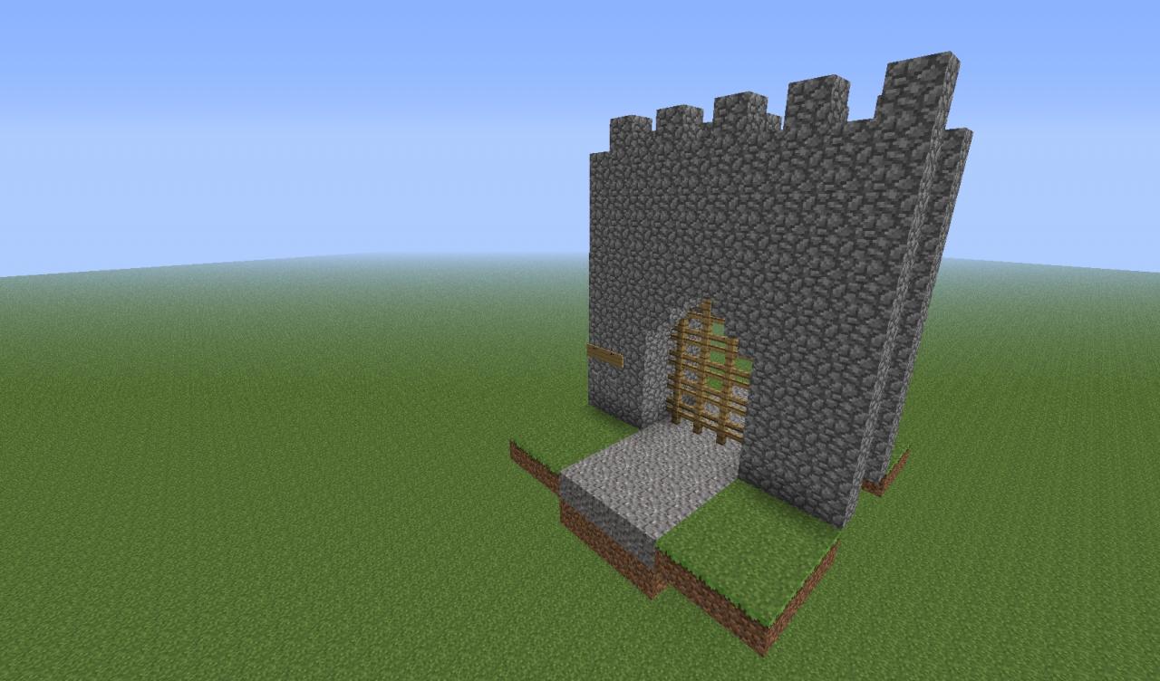 Compact castle door [opens and closes] Minecraft Map