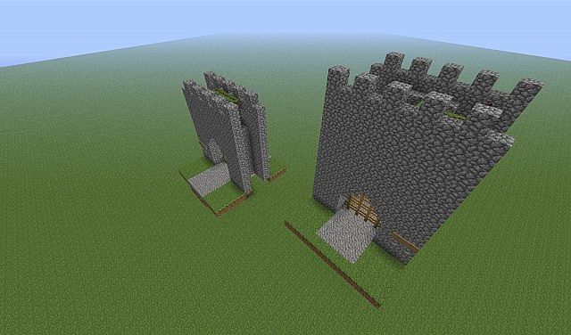 Compact castle door [opens and closes] Minecraft Map