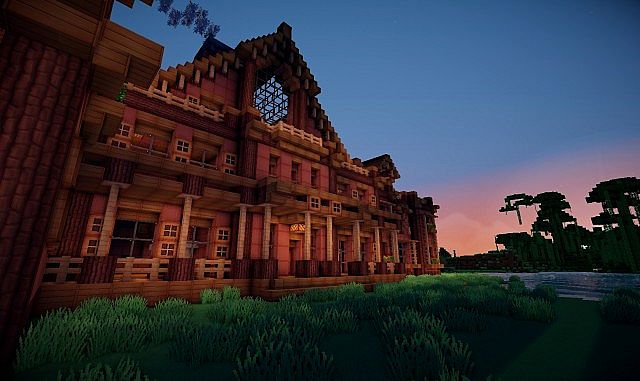 Wooden Mansion Minecraft Map