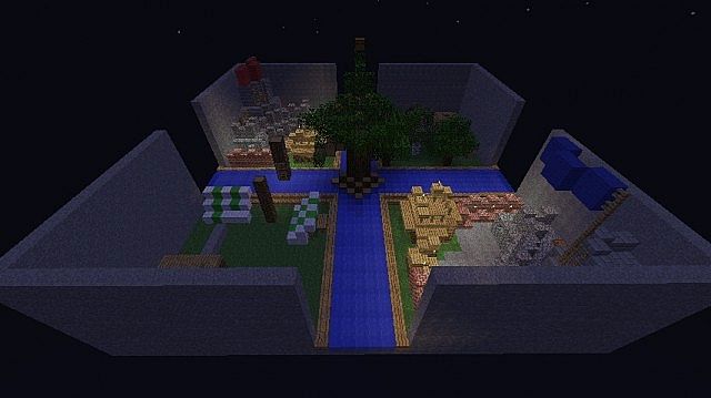 Redstone CTF map:Flag-Wars by partydroid(English version) Minecraft Map