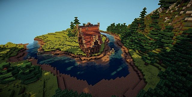 Riverside house, [Fantasy] Minecraft Map