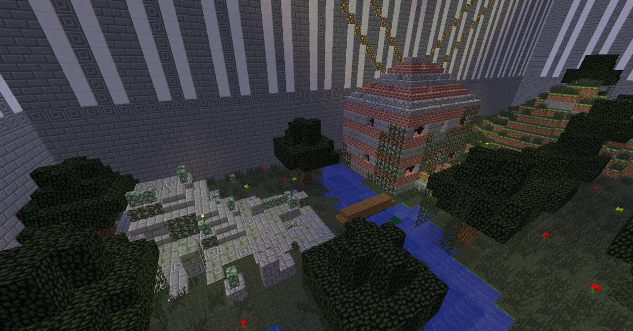 Zombie ghost town mob arena Minecraft Map