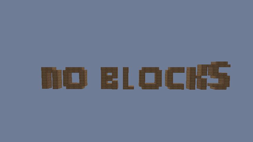 No Blocks (For MiniGames) Minecraft Map