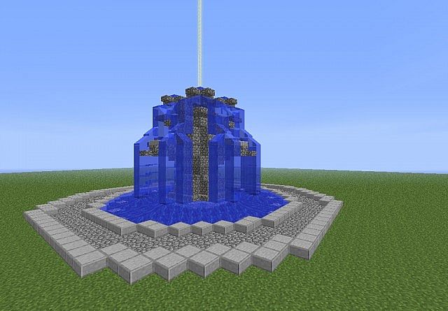 Water fountain centre piece Minecraft Map
