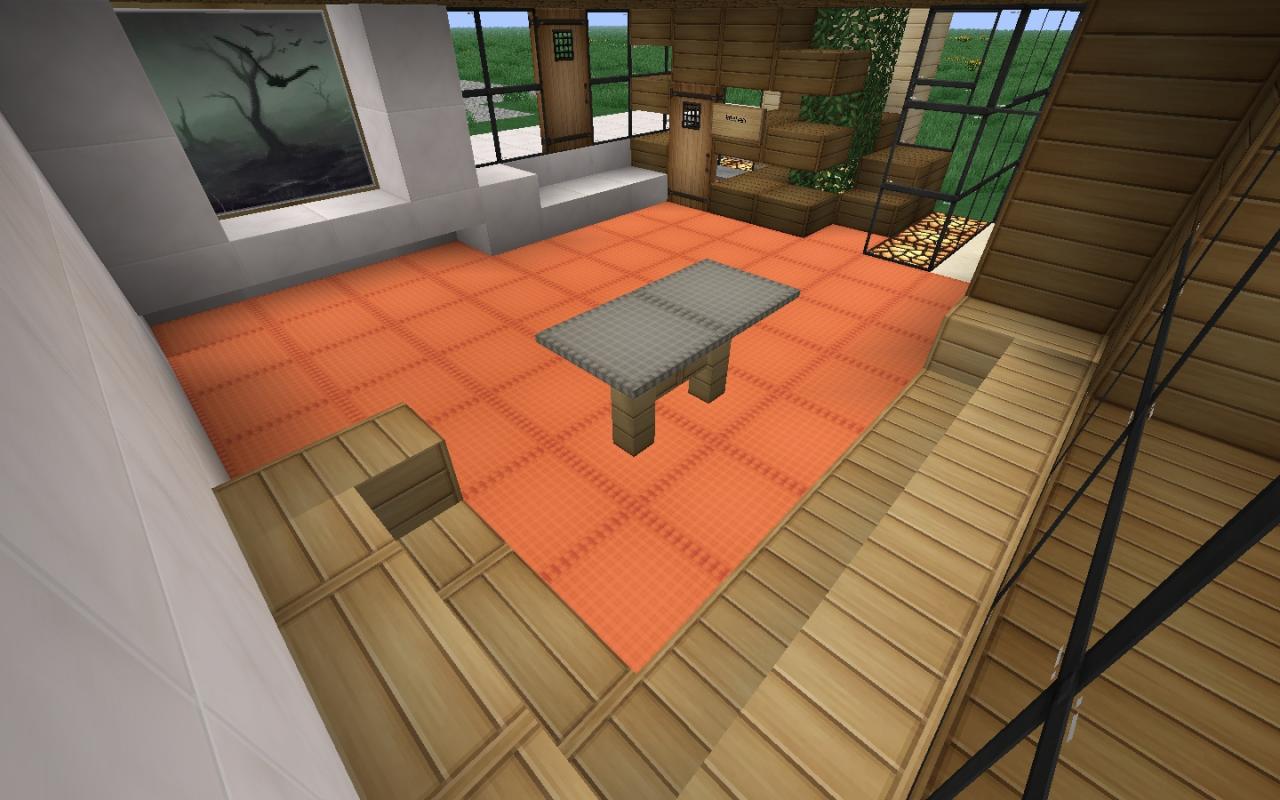 medium modern house Minecraft Map