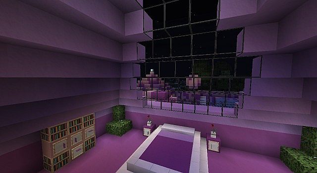 Pink Girly Fun Play house with horse farm and pink pool Minecraft Map