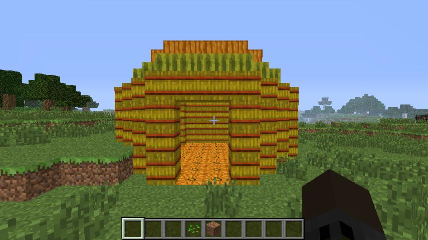 The Hay Bale House Minecraft Map