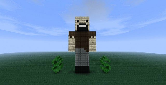 notch statue Minecraft Map