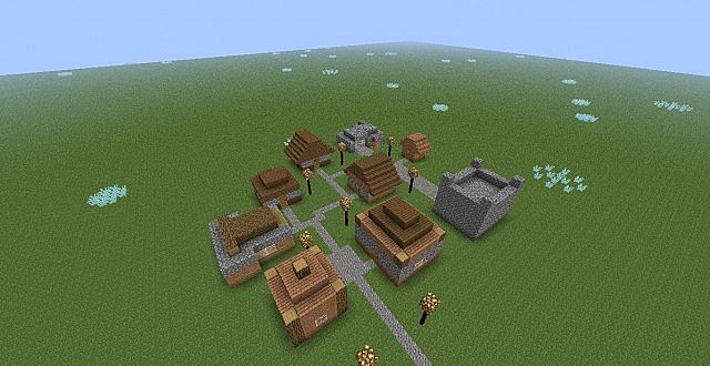 My Created Village Minecraft Map
