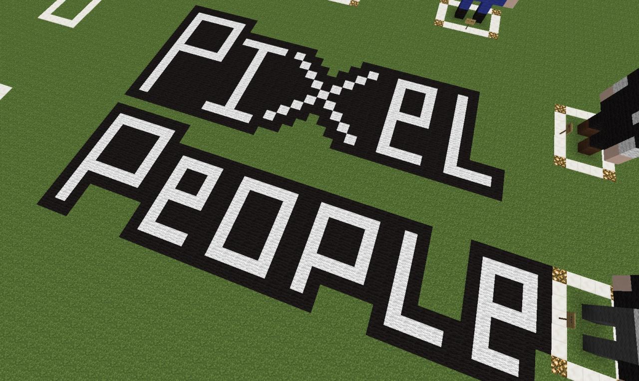 Pixel People Minecraft Statues Minecraft Map