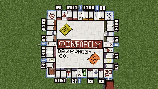 Mineopoly: A Minecraft 1.6 mini-game Minecraft Map