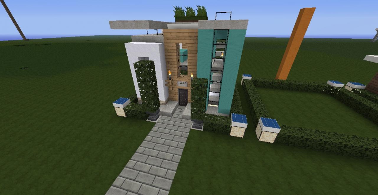 9x9 Plot Modern House Minecraft Map