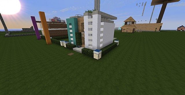 9x9 Plot Modern House Minecraft Map