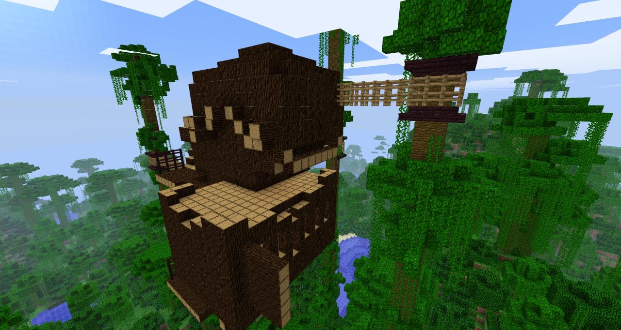 tree house design Minecraft Map