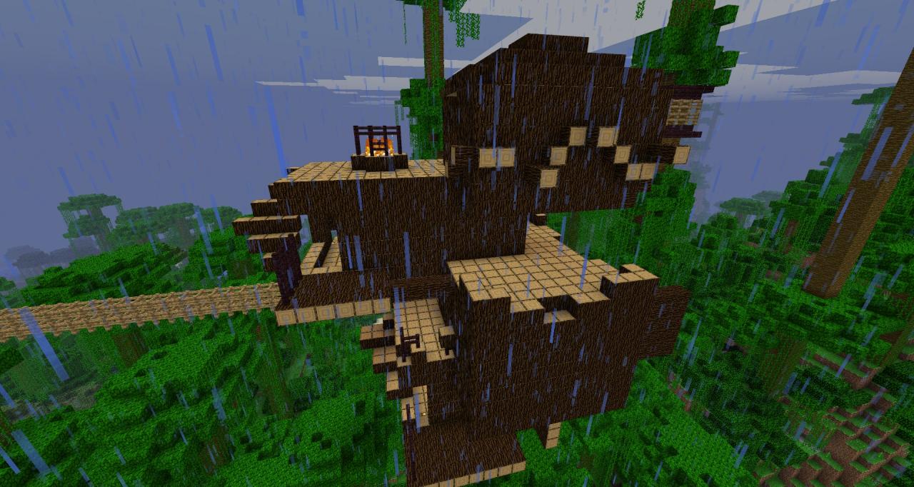 tree house design Minecraft Map