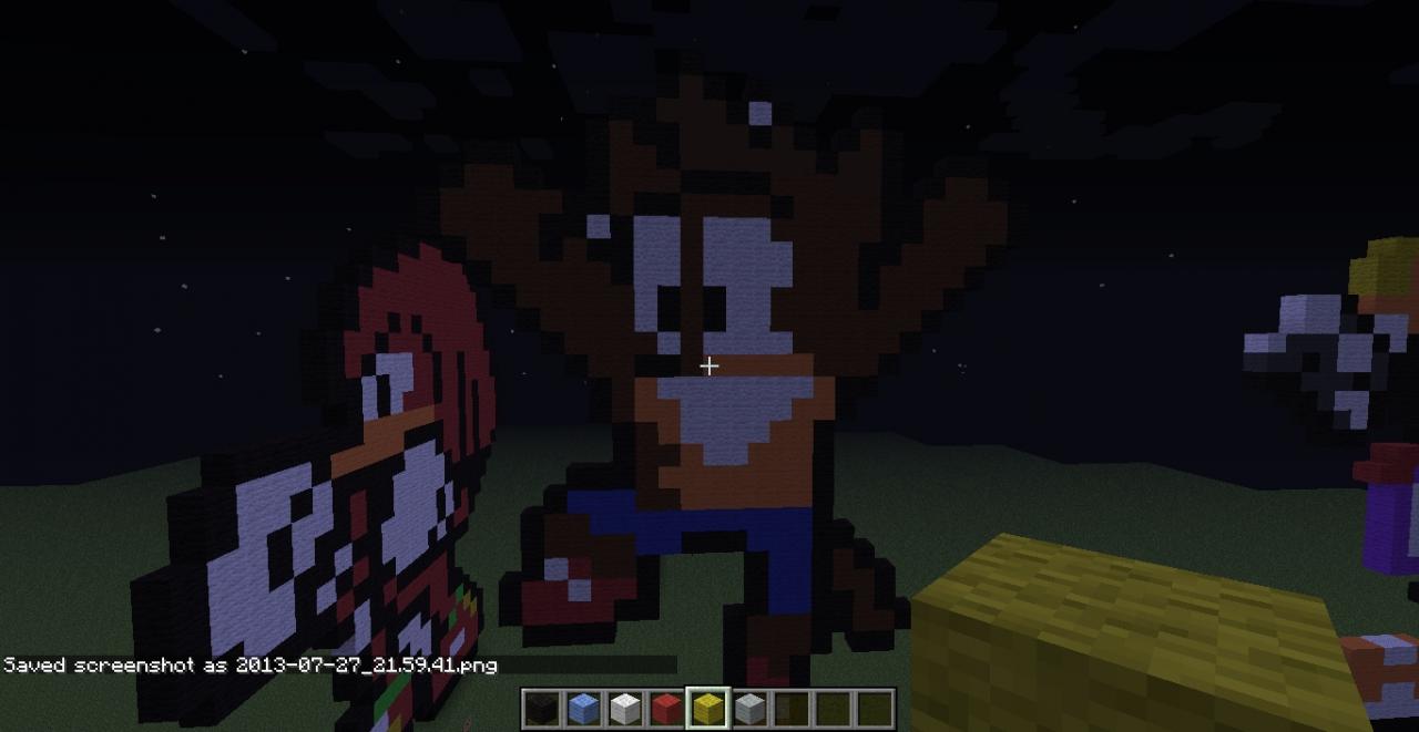My Minecraft Pixel Sonic the hedgehog and many more Minecraft Map