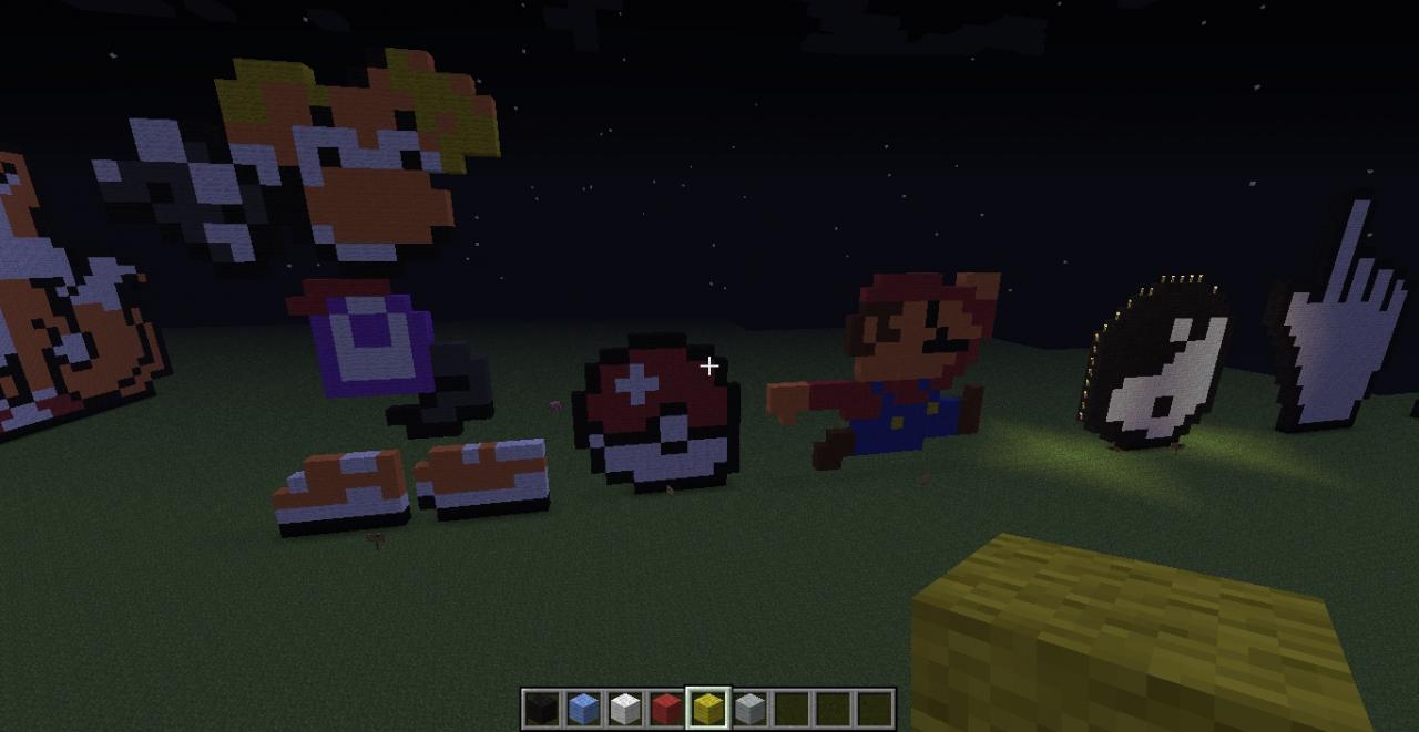 My Minecraft Pixel Sonic the hedgehog and many more Minecraft Map