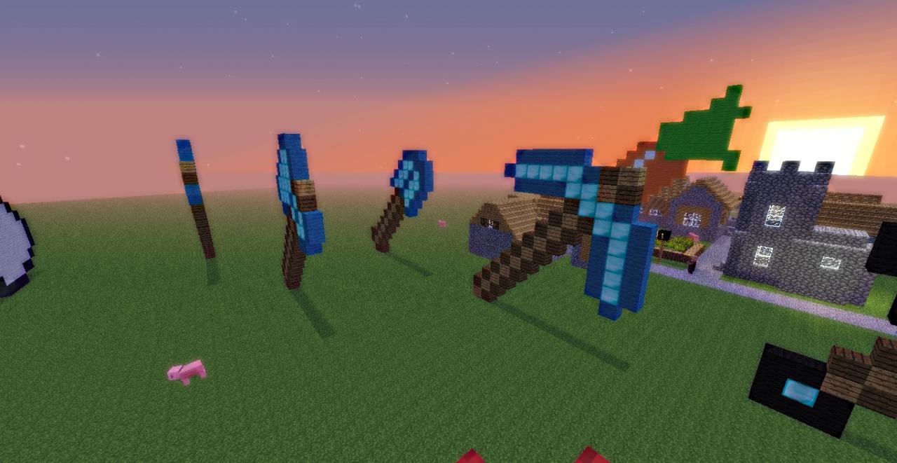 Minecraft Pixel Art tools and misc Minecraft Map