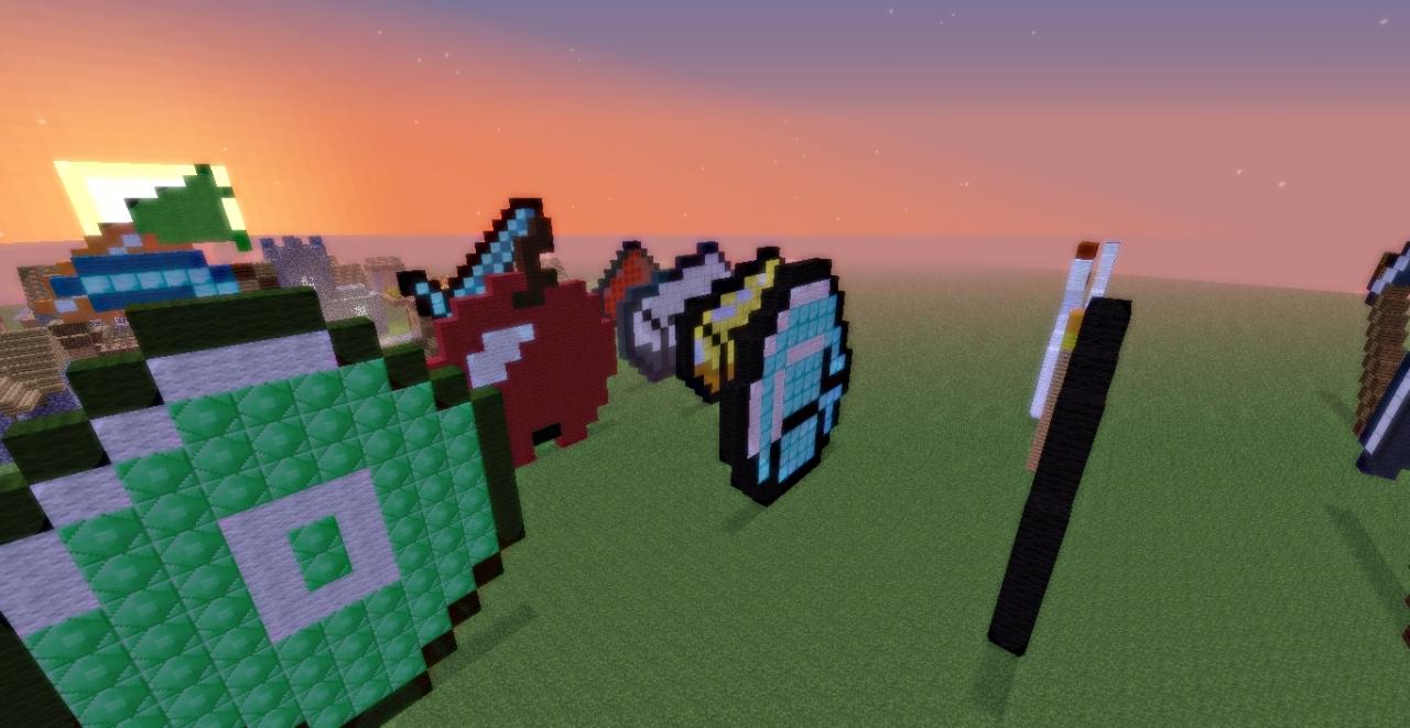 Minecraft Pixel Art tools and misc Minecraft Map