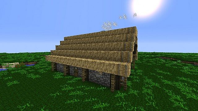 REALLY simple Cottage using Hay Blocks (Yellow Wool) Minecraft Map