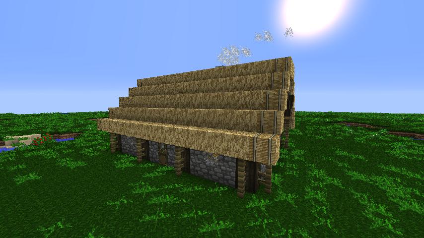 REALLY simple Cottage using Hay Blocks (Yellow Wool) Minecraft Map