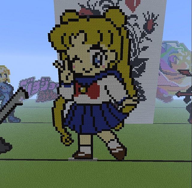 Usagi Tsukino (Chibi Style) Minecraft Map
