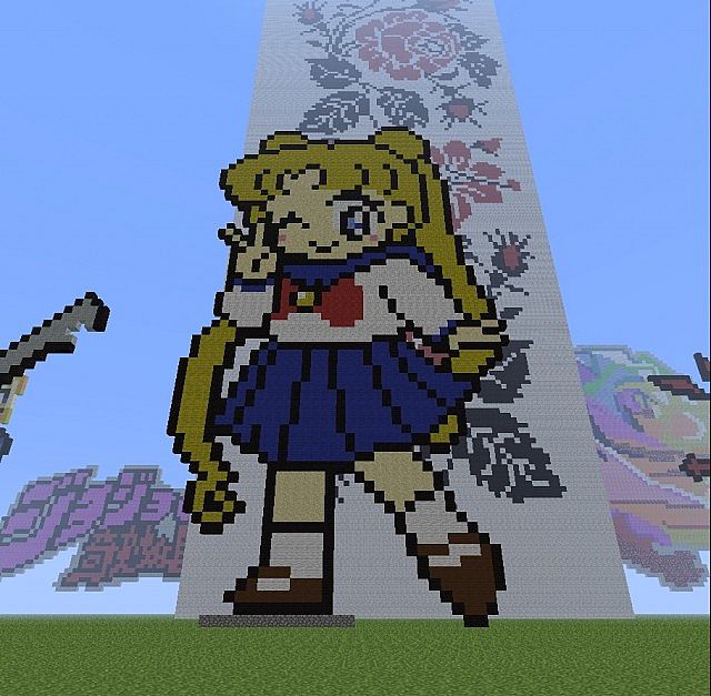 Usagi Tsukino (Chibi Style) Minecraft Map