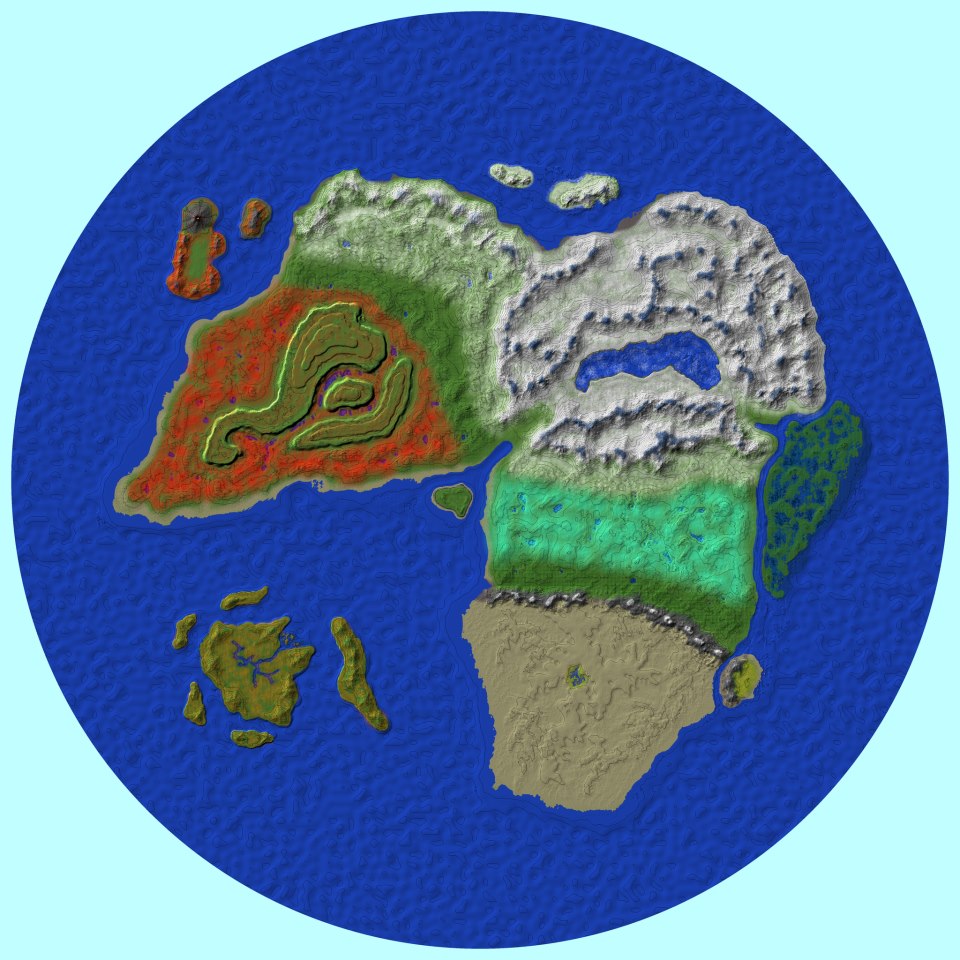 Custom Map Terrain for AGOA (RPG) Minecraft Map