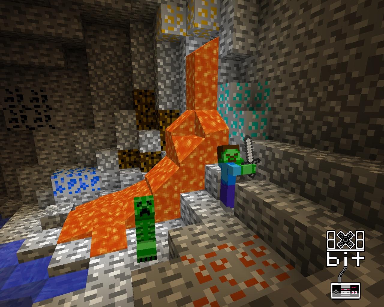 8x8-Bit - A low-res pack with Famicom colors [WIP] Minecraft Texture Pack