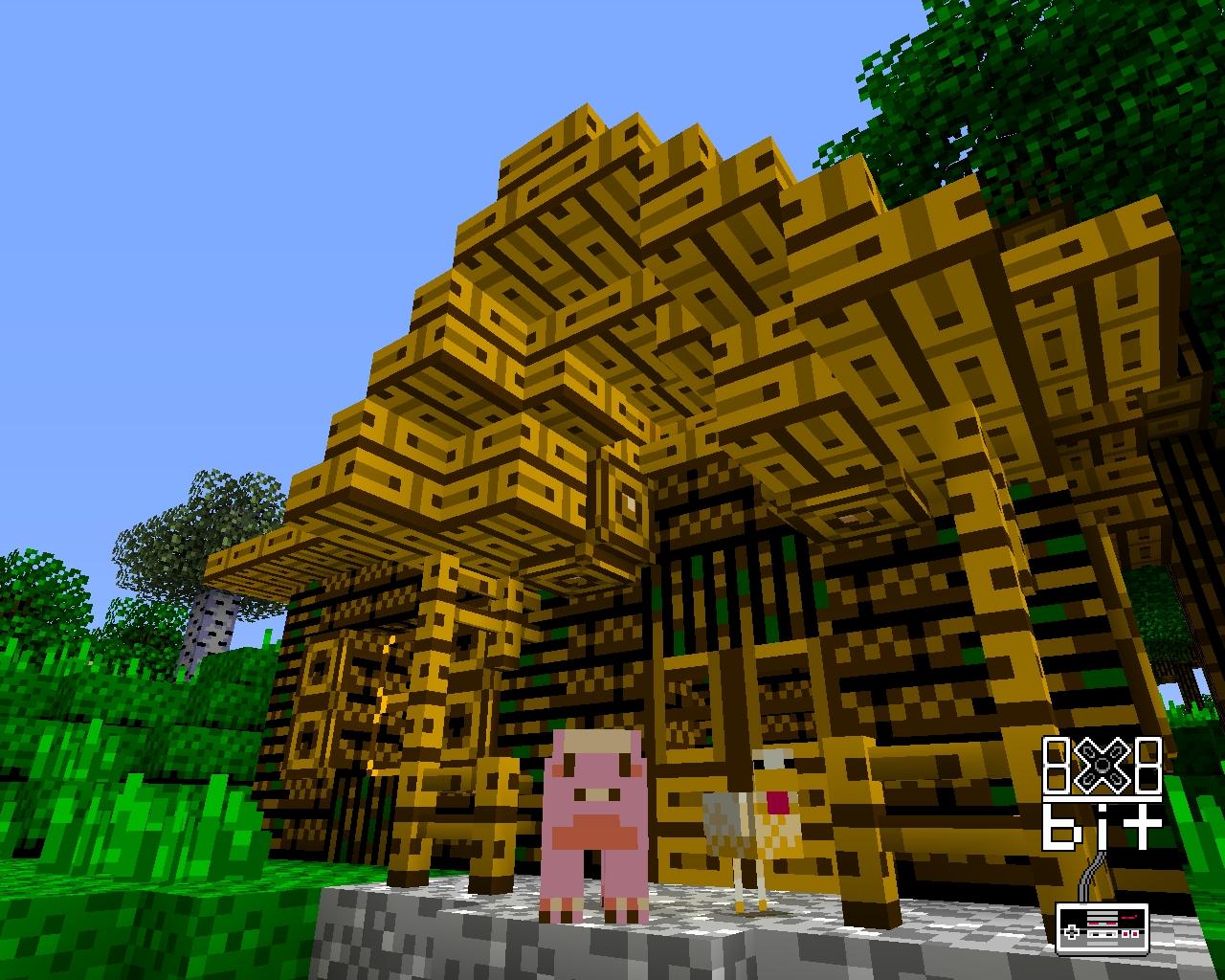 8x8-Bit - A low-res pack with Famicom colors [WIP] Minecraft Texture Pack