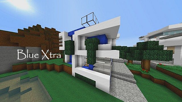 Modern House - Blue Xtra Minecraft Map