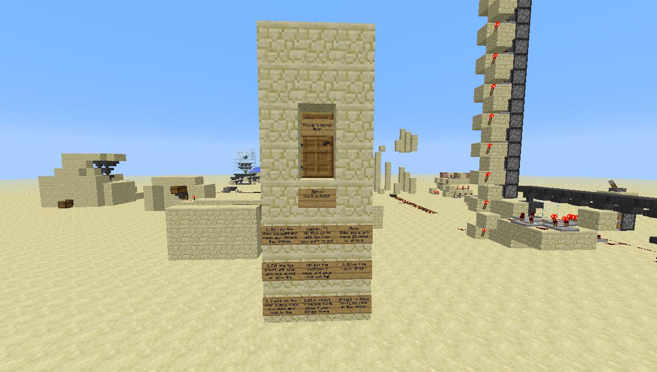 Compact Trade Station (with Hoppers) Minecraft Map