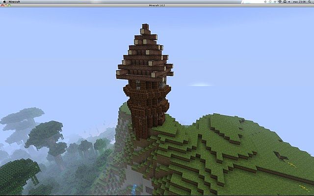 mountain tower Minecraft Map