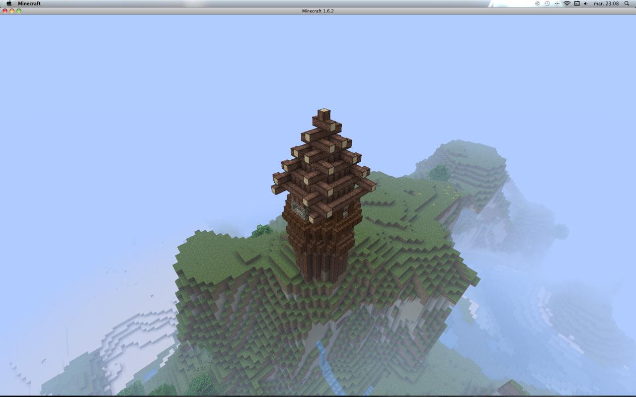 mountain tower Minecraft Map
