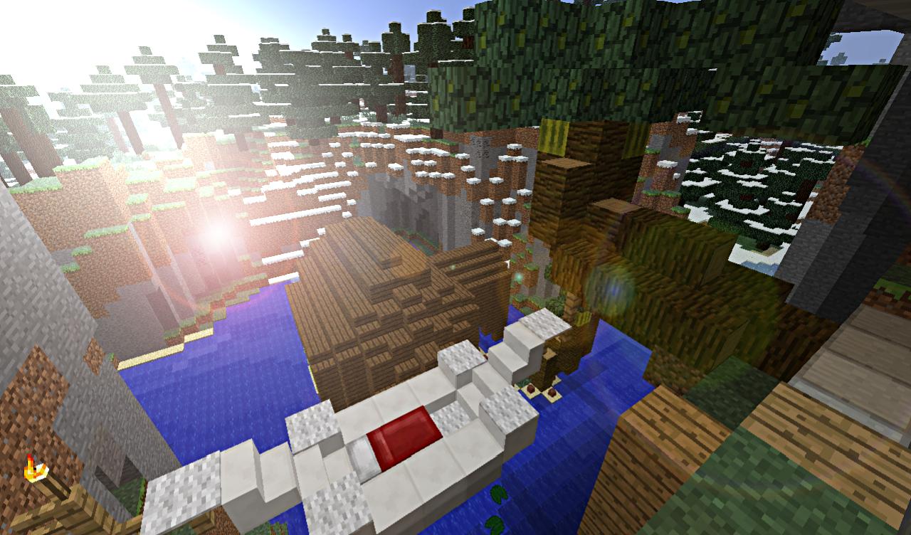 Medieval House on an island ~ With a cozy little Hammock~ Minecraft Map