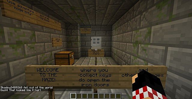 The maze Minecraft Map