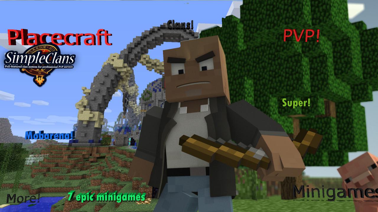 Placecraft [24/7][Survival][Clans][Minigames] [pvp!] Minecraft Server