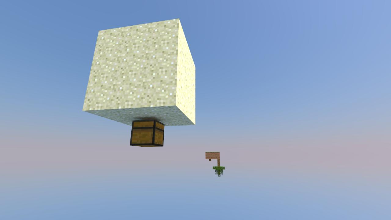 Upside-Down skyblock Minecraft Map