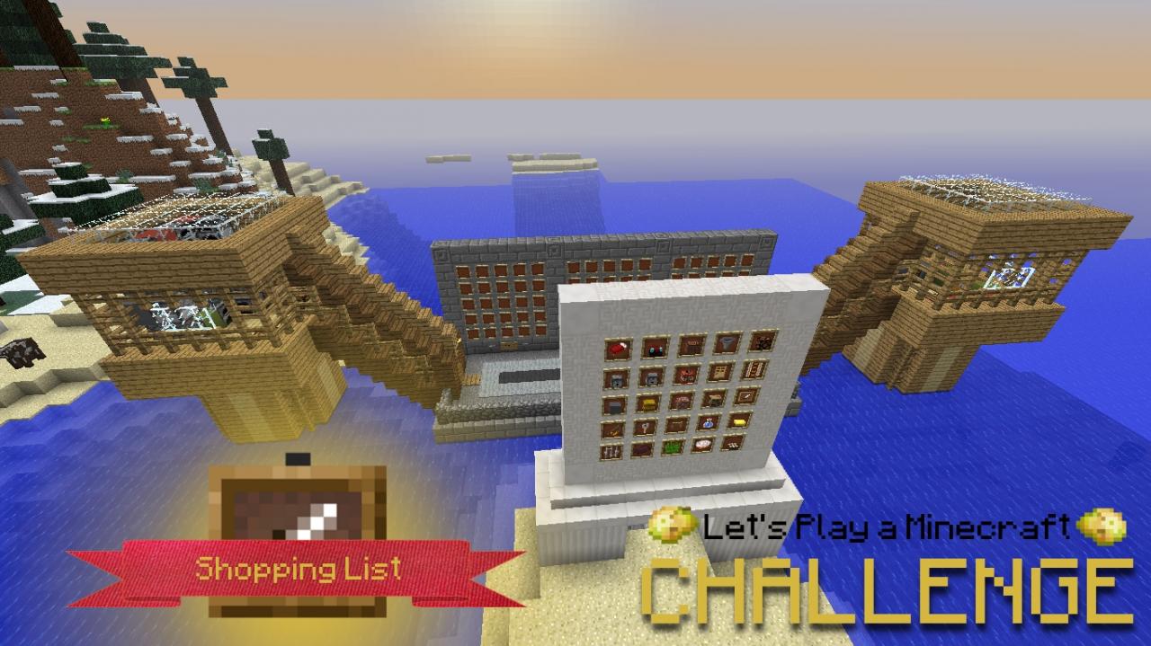 Let's Play A Minecraft Challenge! Minecraft Map
