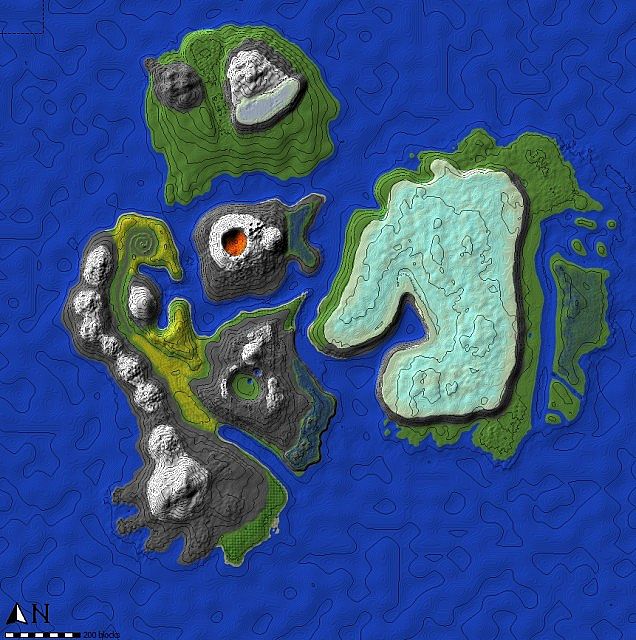 Custom World [Large Scaled] Minecraft Map