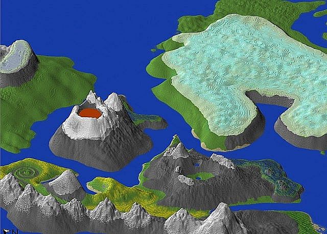 Custom World [Large Scaled] Minecraft Map