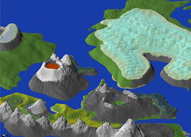 Custom World [Large Scaled] Minecraft Map