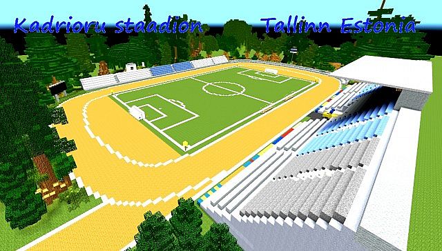 european stadiums part 8 : Kadrioru staadium , Tallinn Estonia (Kalju Nomme) Minecraft Map