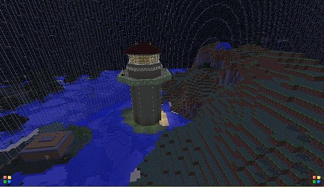 {Survival Games} Night-time Lighthouse Minecraft Map