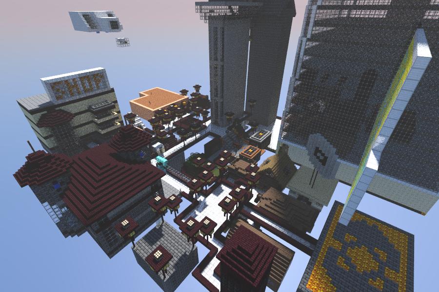 [Schematic] SkyBlock Full Spawn Town Minecraft Project