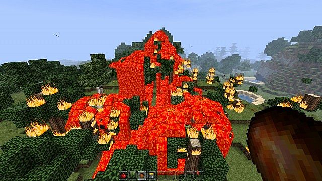 AHHH theres a forest fire! Minecraft Map