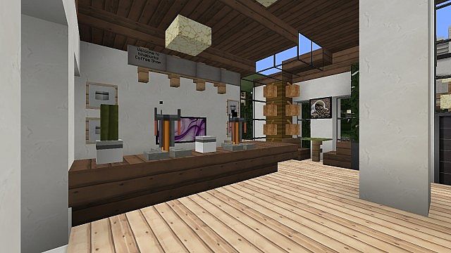 Modern Coffee Shop Minecraft Map