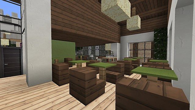 Modern Coffee Shop Minecraft Map