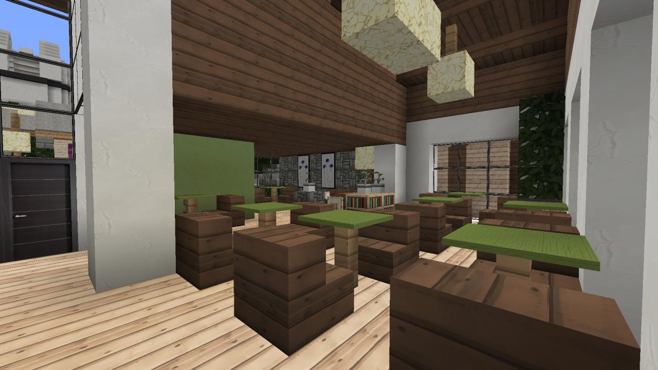 Modern Coffee Shop Minecraft Map